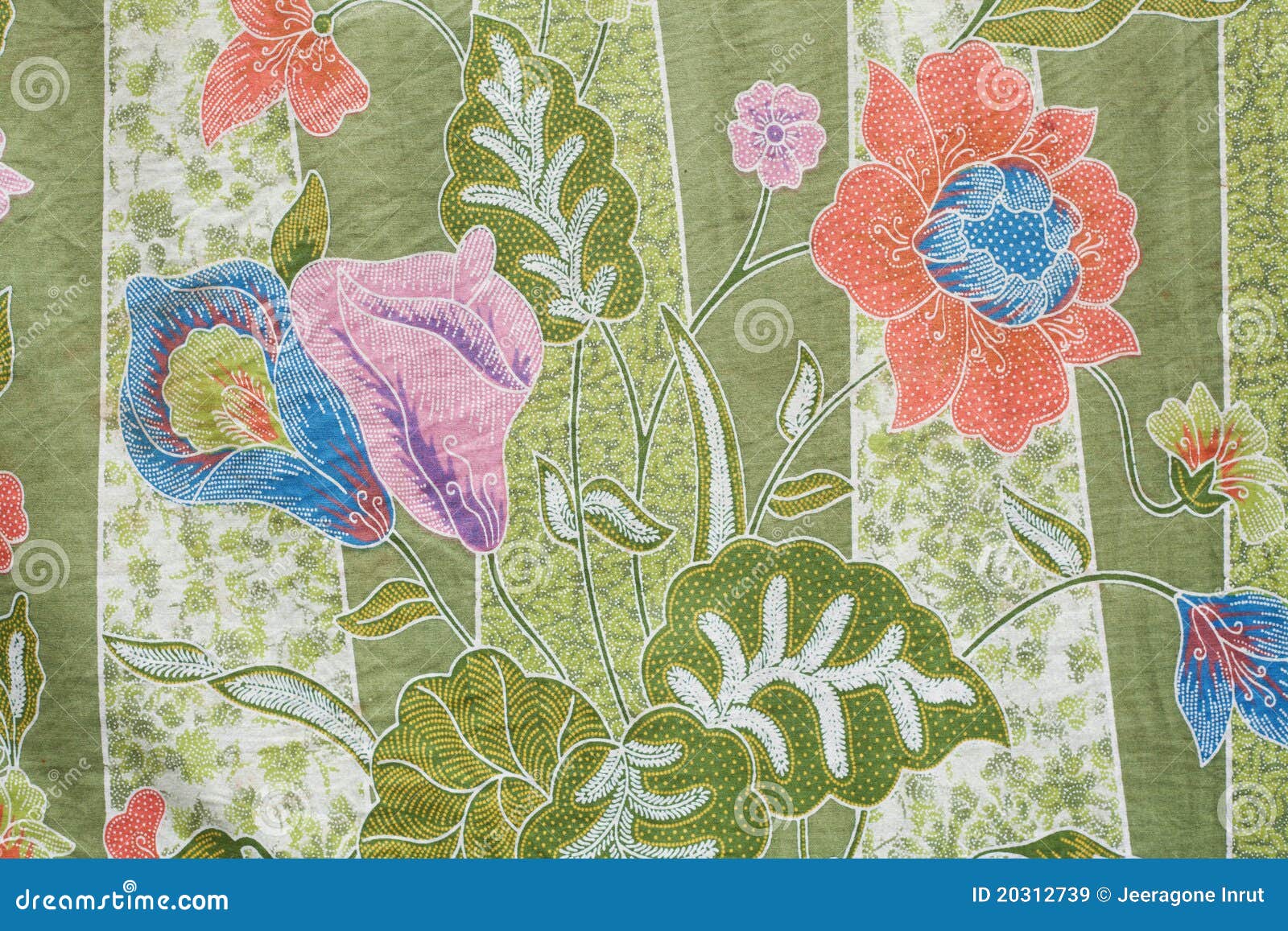 Batik design in Thailand stock image. Image of craft - 20312739