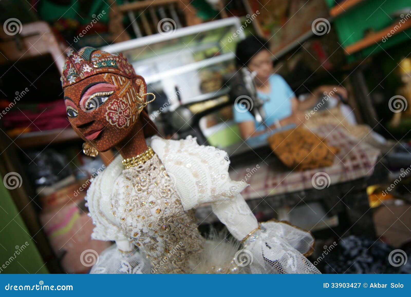 Batik doll editorial photography. Image of active, batik - 33903427