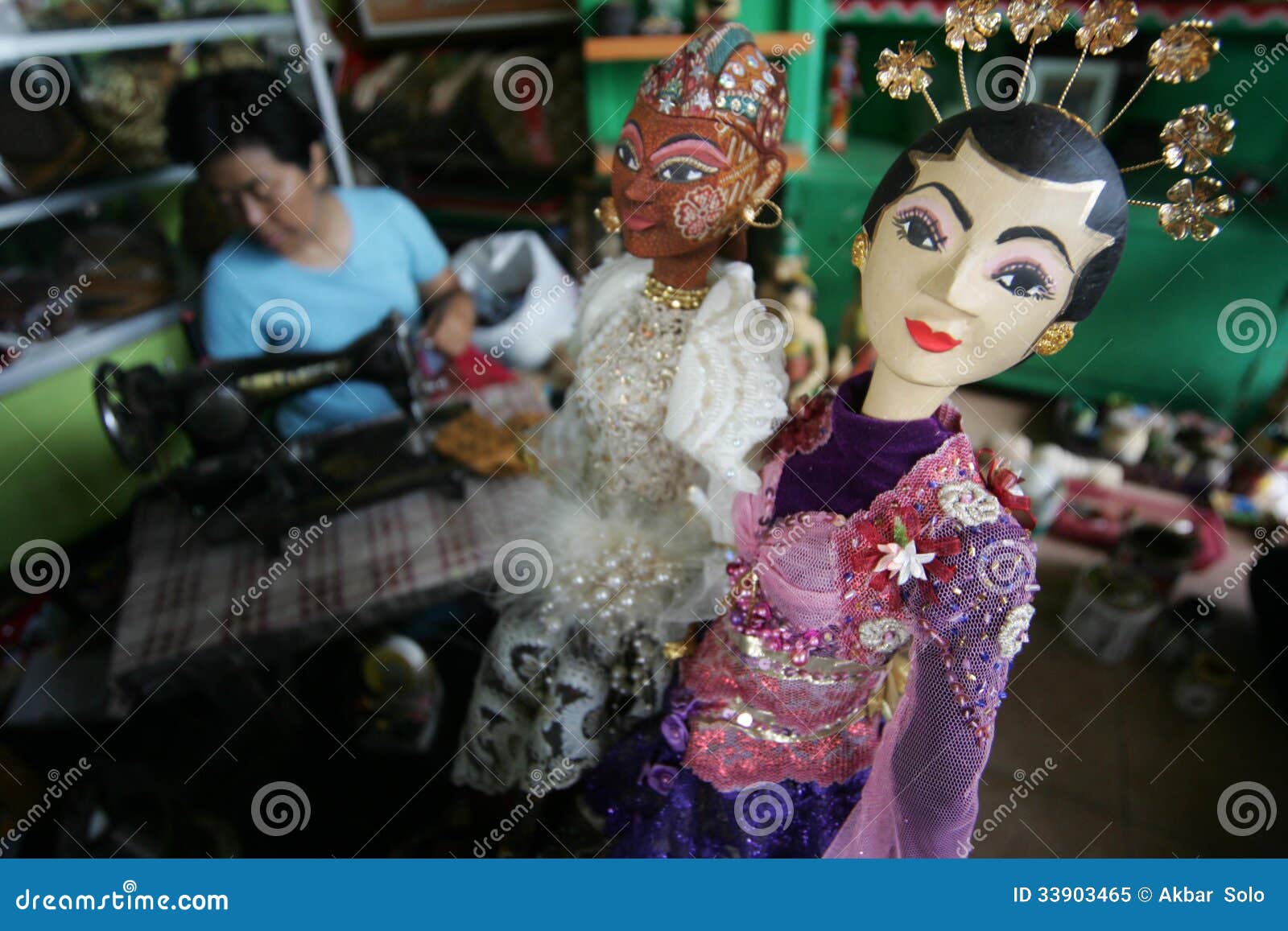 Batik doll editorial image. Image of batik, women, fabric - 33903465