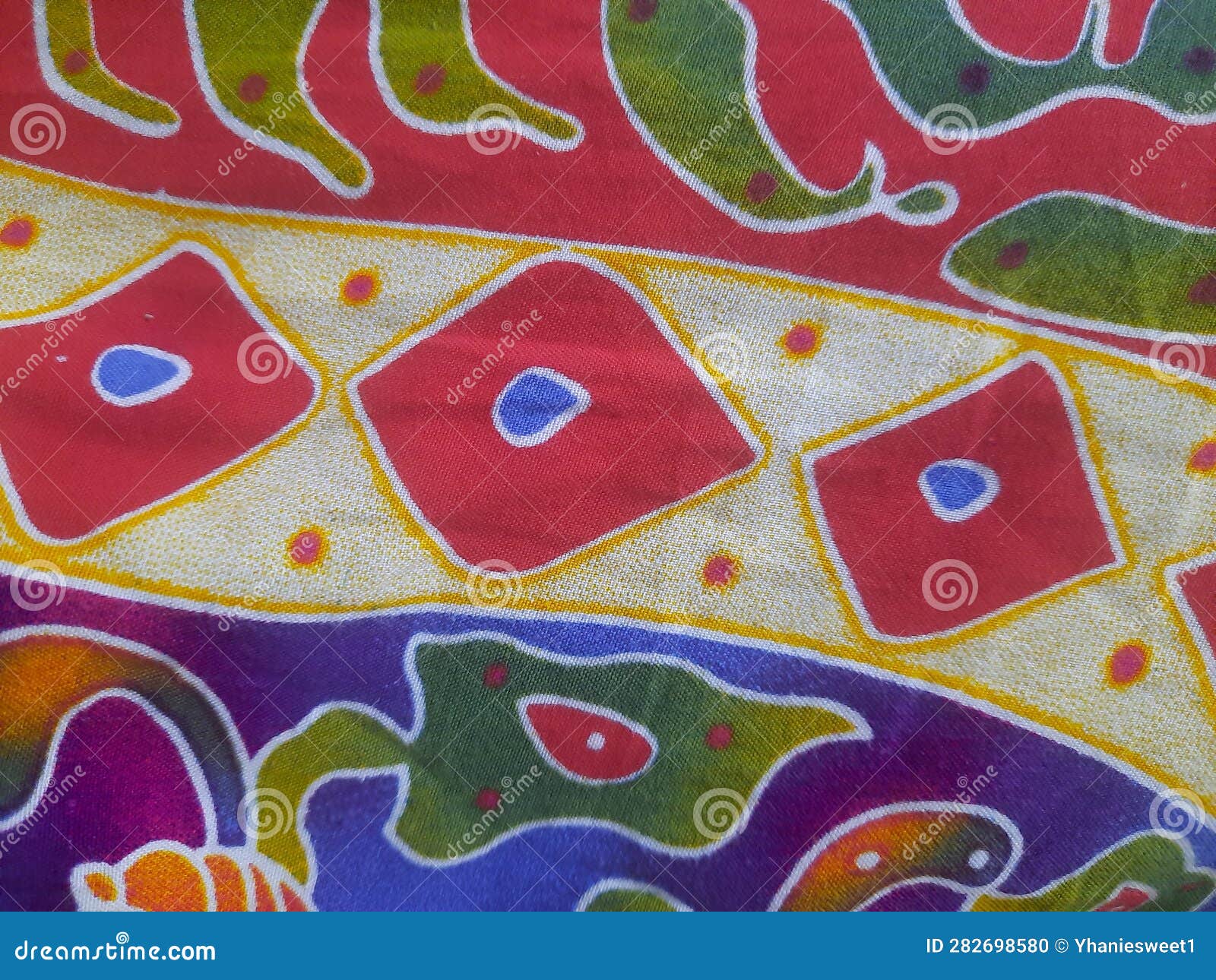 Batik Fabric from Indonesia Stock Photo - Image of fabric, batik: 282698580