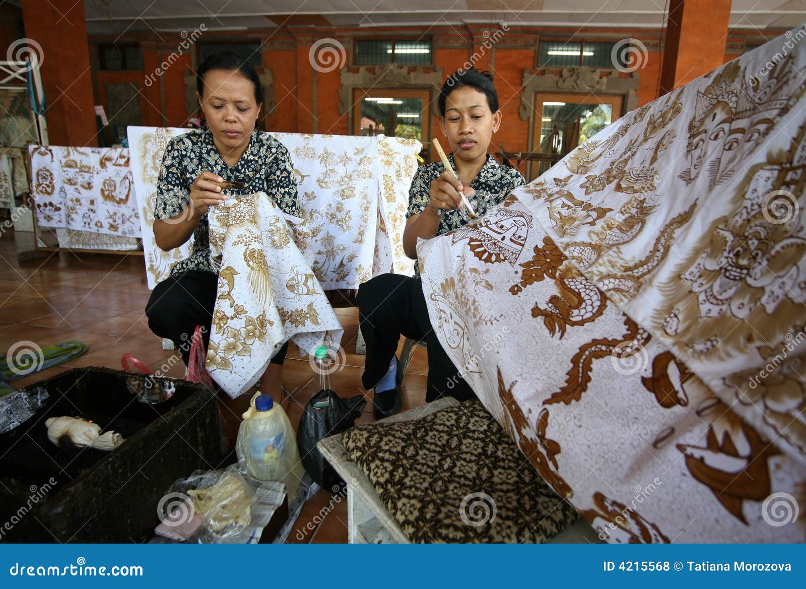 Batik Factory editorial stock photo. Image of bali, bright - 4215568