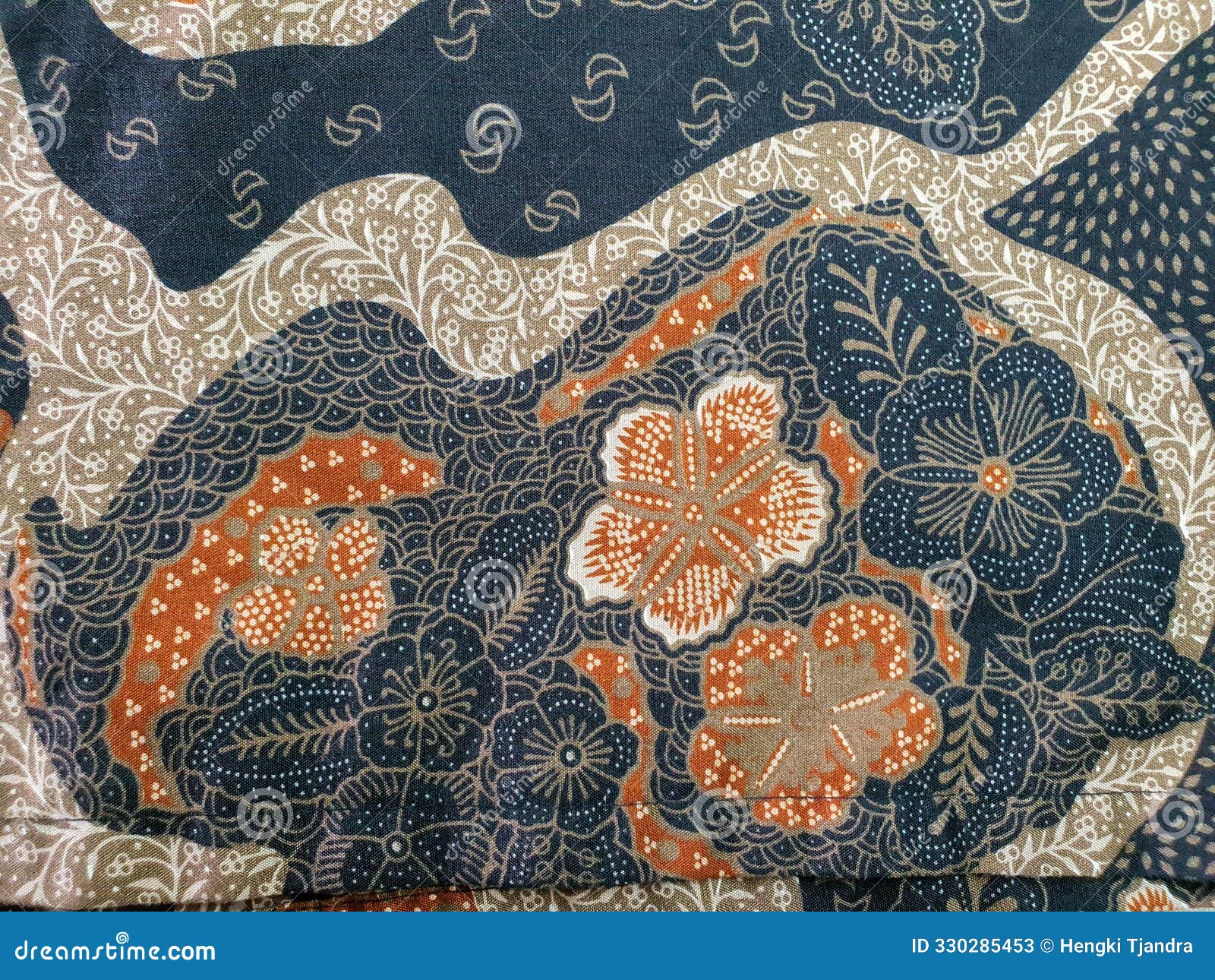Batik with Flowers and Abstract Patterns. Batik is a Beautiful Work of ...