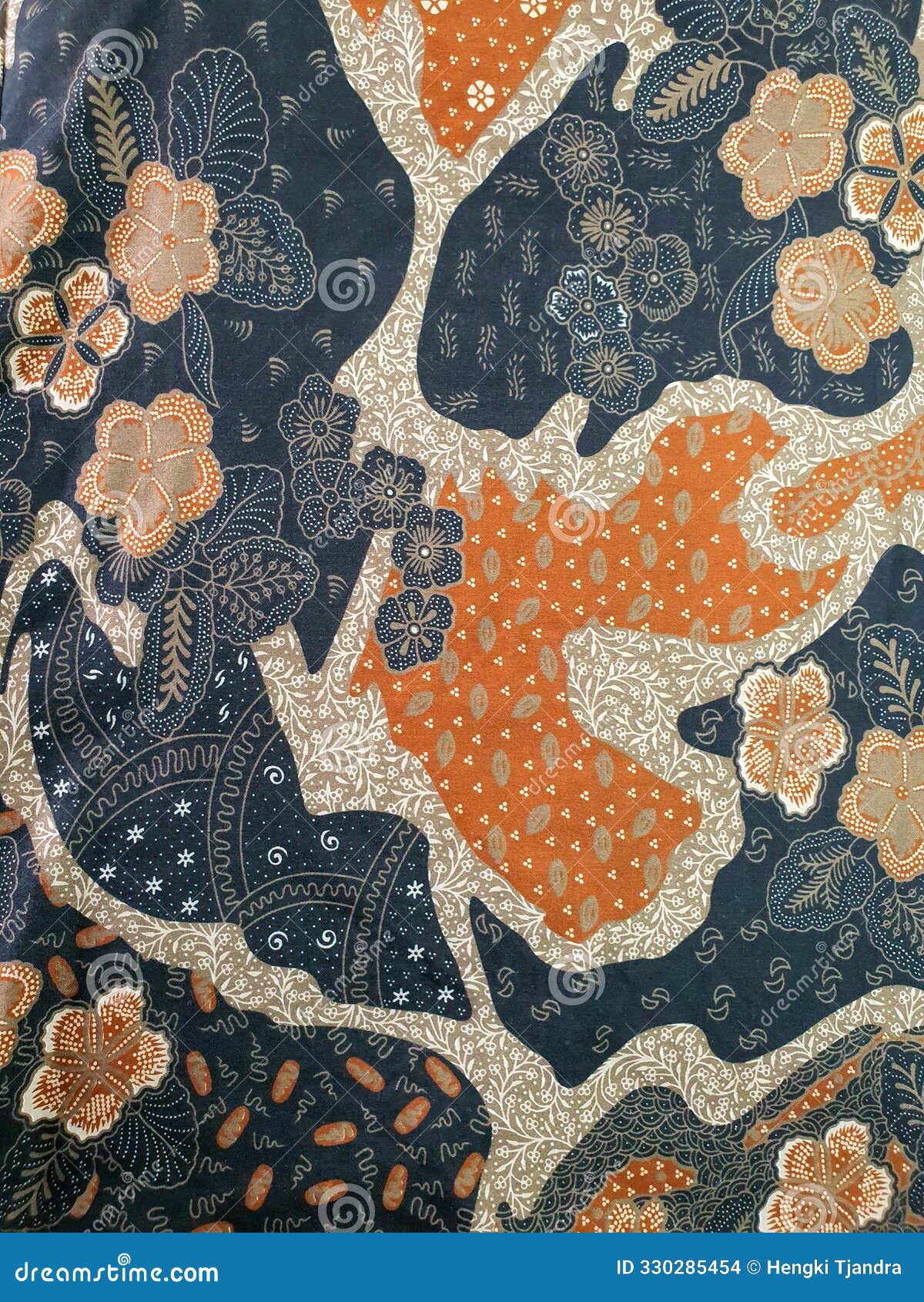 Batik with Flowers and Abstract Patterns. Batik is a Beautiful Work of ...