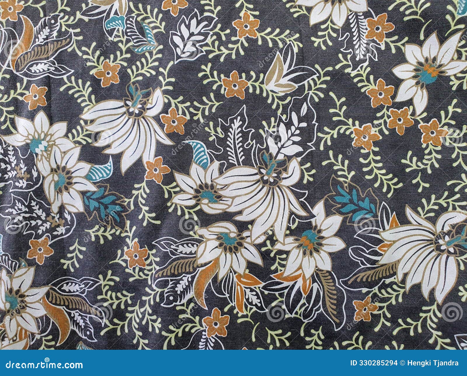 Batik with Flowers and Leaves Patterns. Batik is a Beautiful Work of ...
