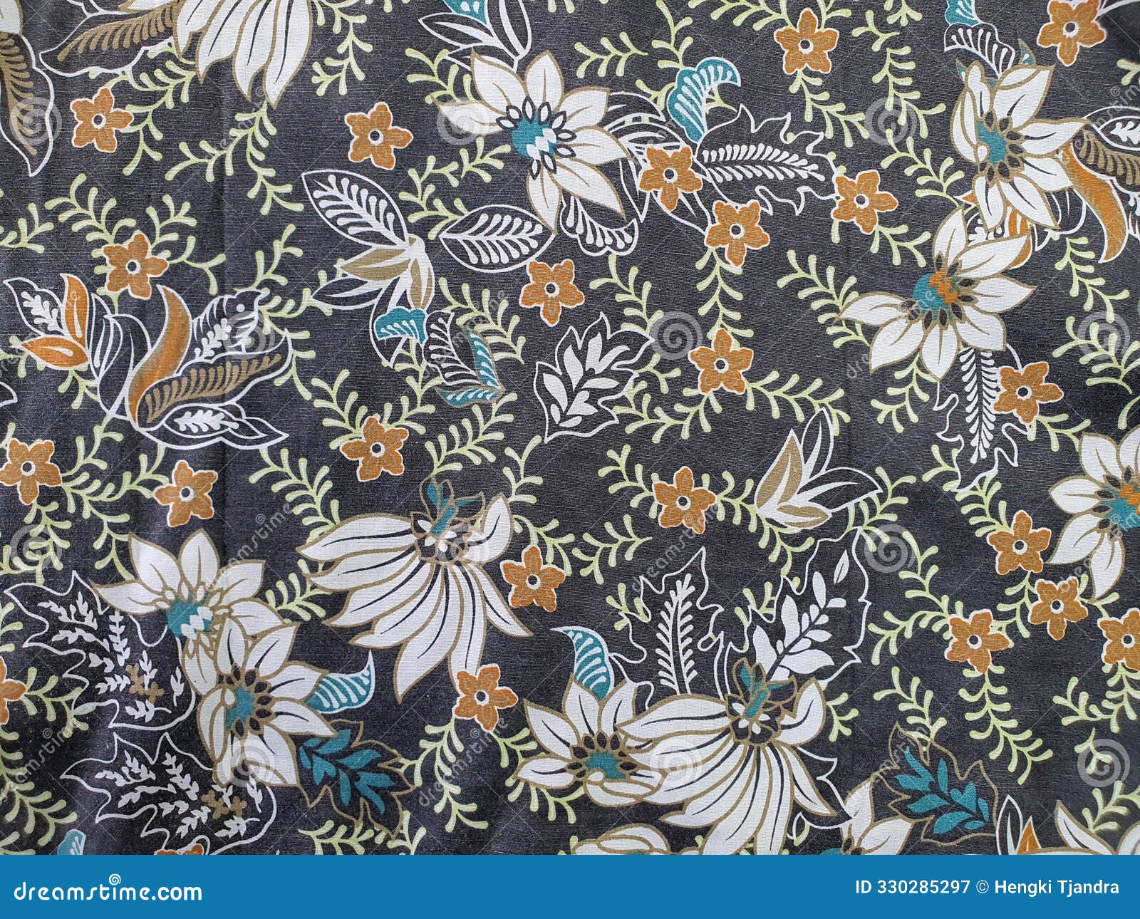 Batik with Flowers and Leaves Patterns. Batik is a Beautiful Work of ...