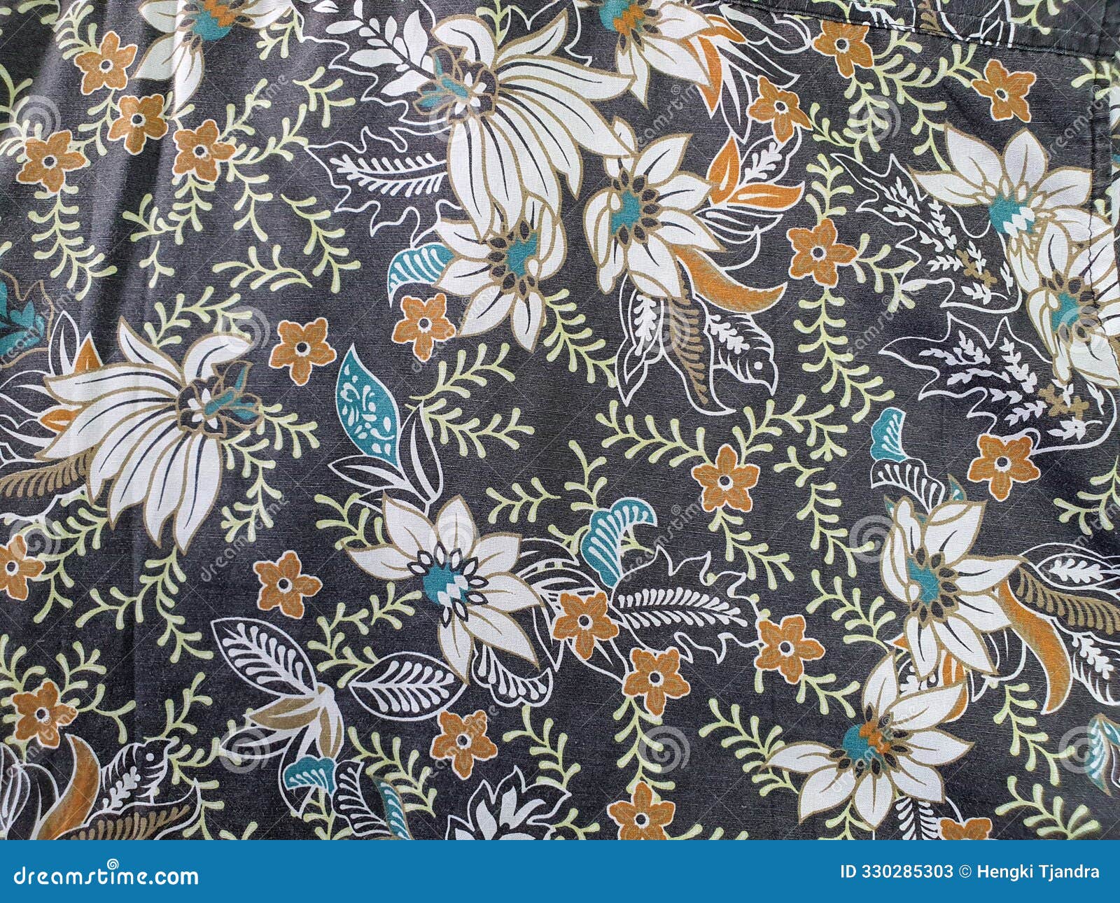 Batik with Flowers and Leaves Patterns. Batik is a Beautiful Work of ...