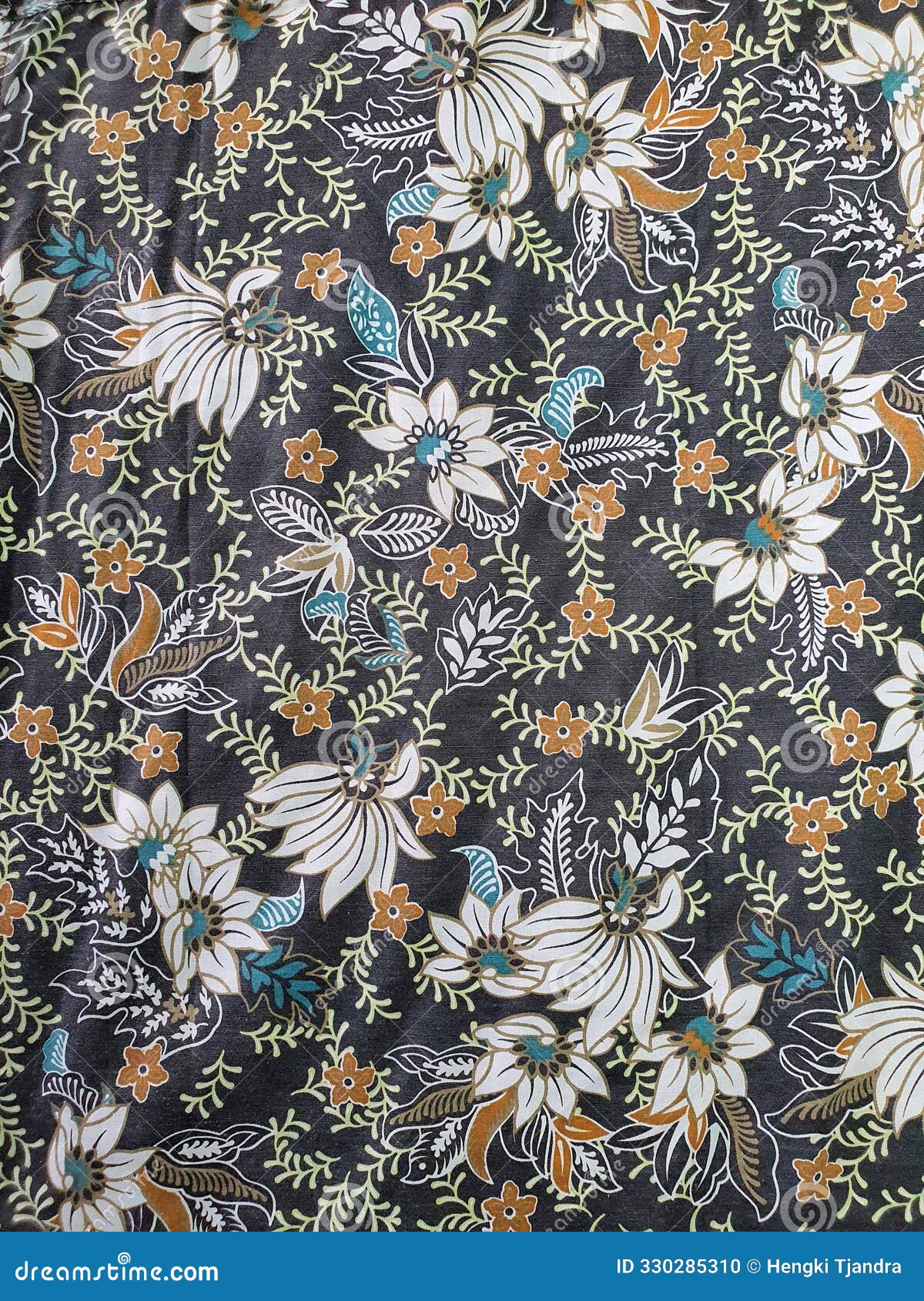 Batik with Flowers and Leaves Patterns. Batik is a Beautiful Work of ...
