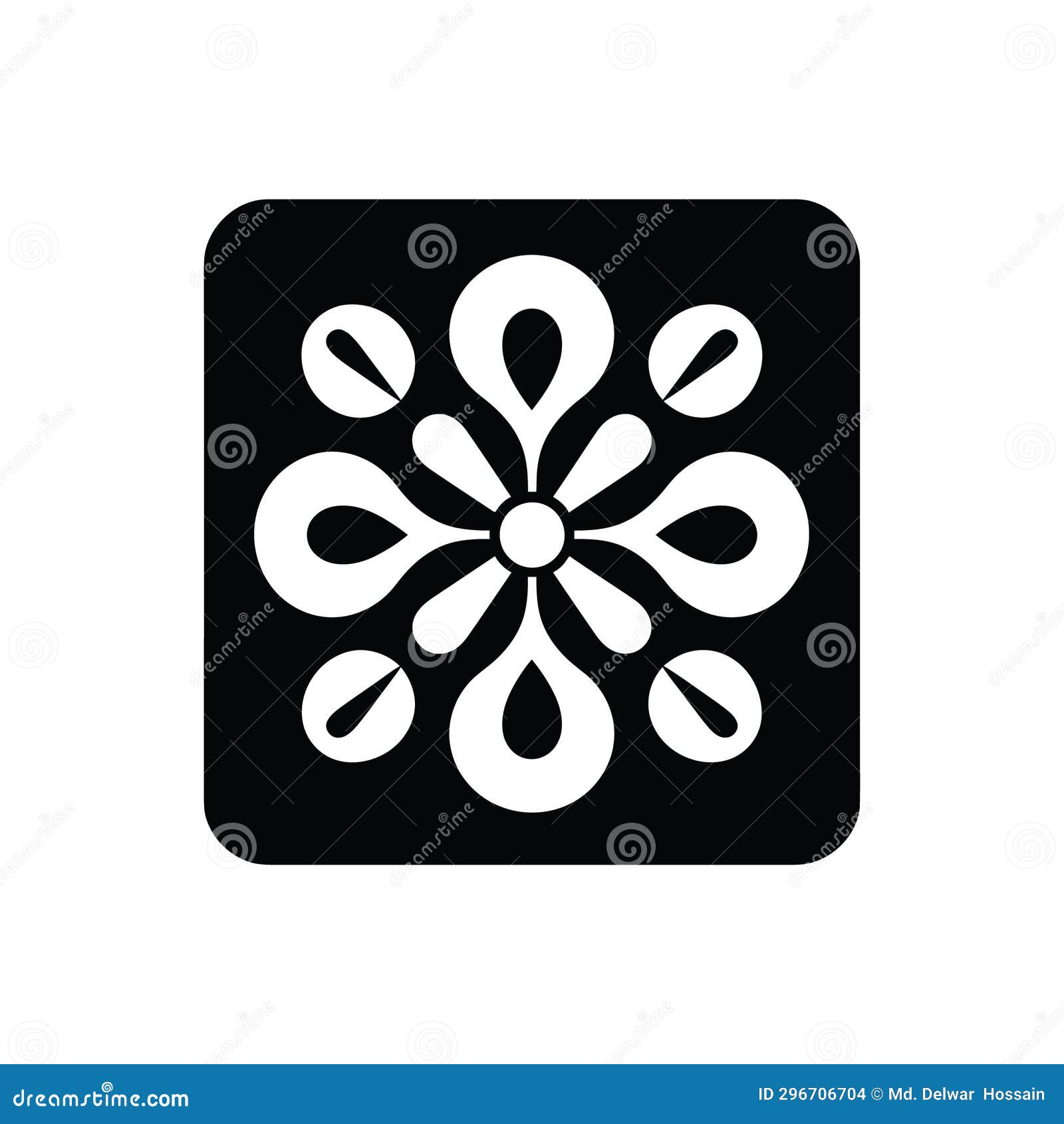 Batik Icon stock vector. Illustration of simple, brand - 296706704