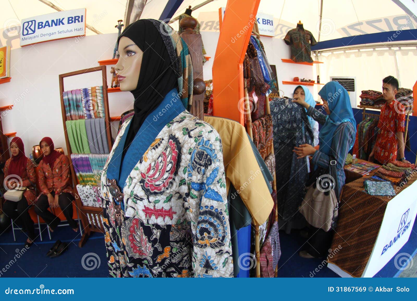 Batik market editorial stock image. Image of linen, garment - 31867569