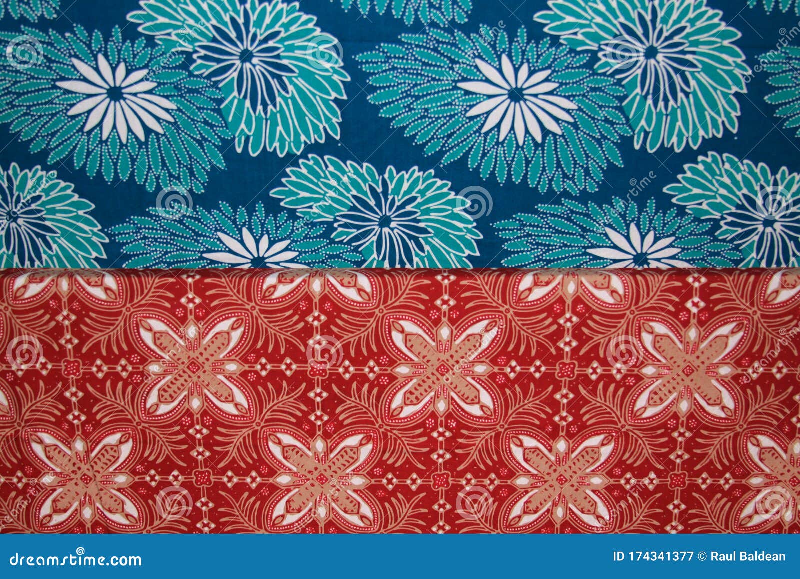 Mixed Batik Motif Sample Designs from Java, Indonesia Stock Image ...