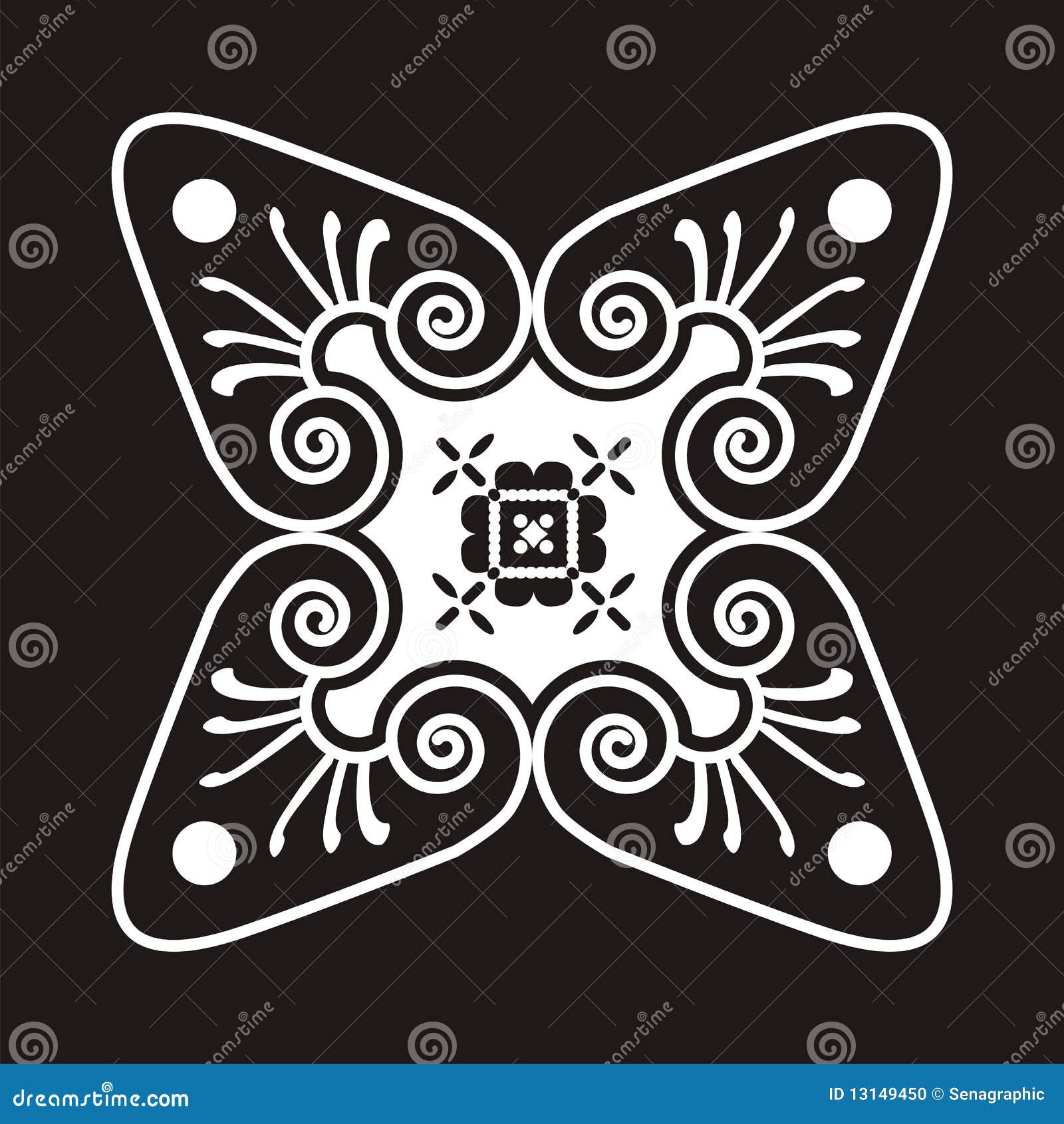 Batik motive stock illustration. Illustration of asia - 13149450