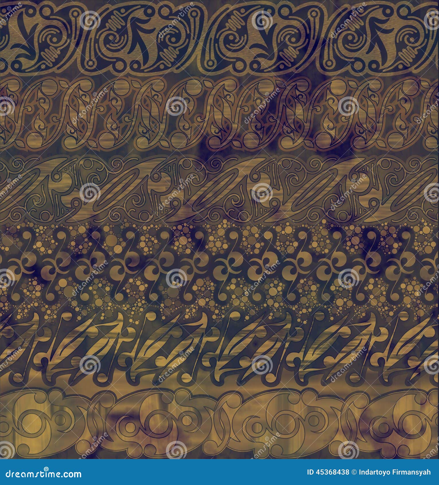 Batik Ornament from Yogyakarta Stock Vector - Illustration of java ...