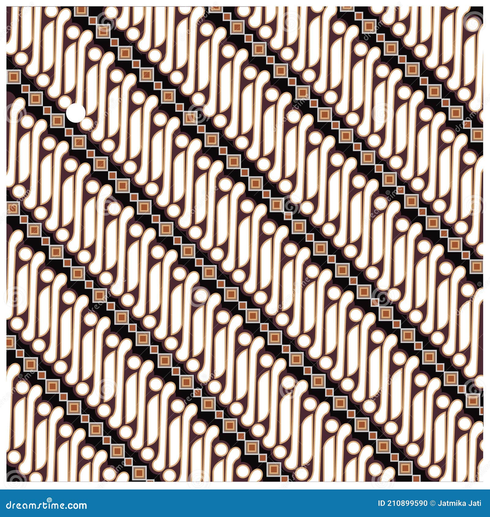 Batik Parang stock vector. Illustration of culture, fashion - 210899590