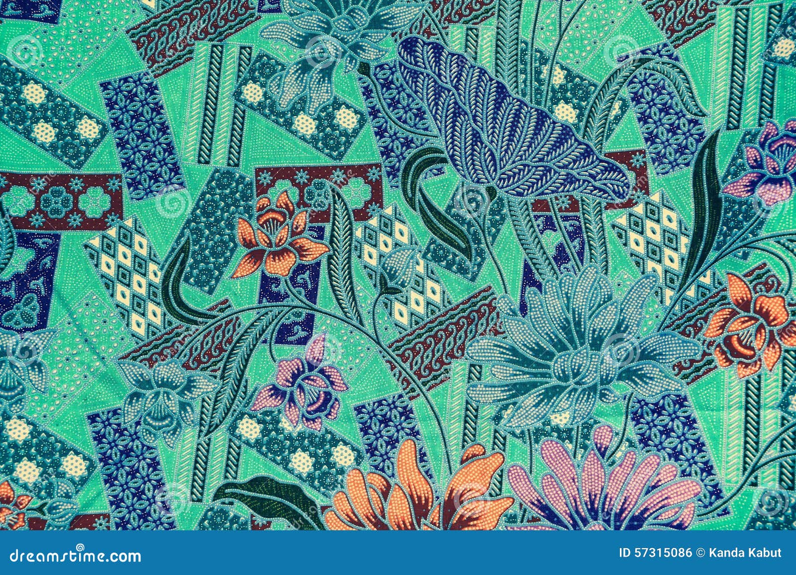 Batik stock photo. Image of pattern, colorful, background - 57315086