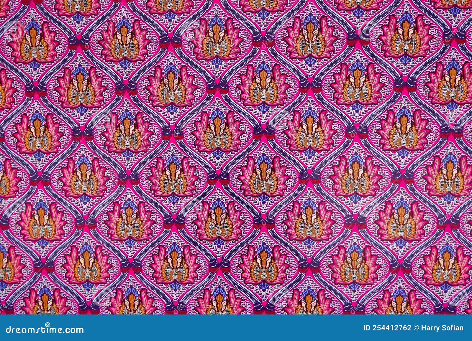 Batik Pattern, Indonesian Traditional Cloth Stock Illustration ...
