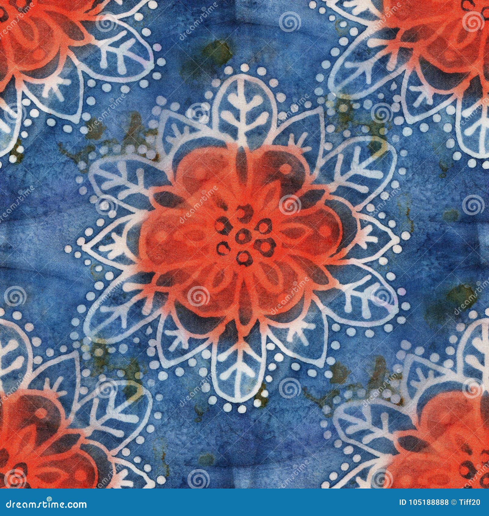 Batik pattern stock illustration. Illustration of tapestry - 105188888