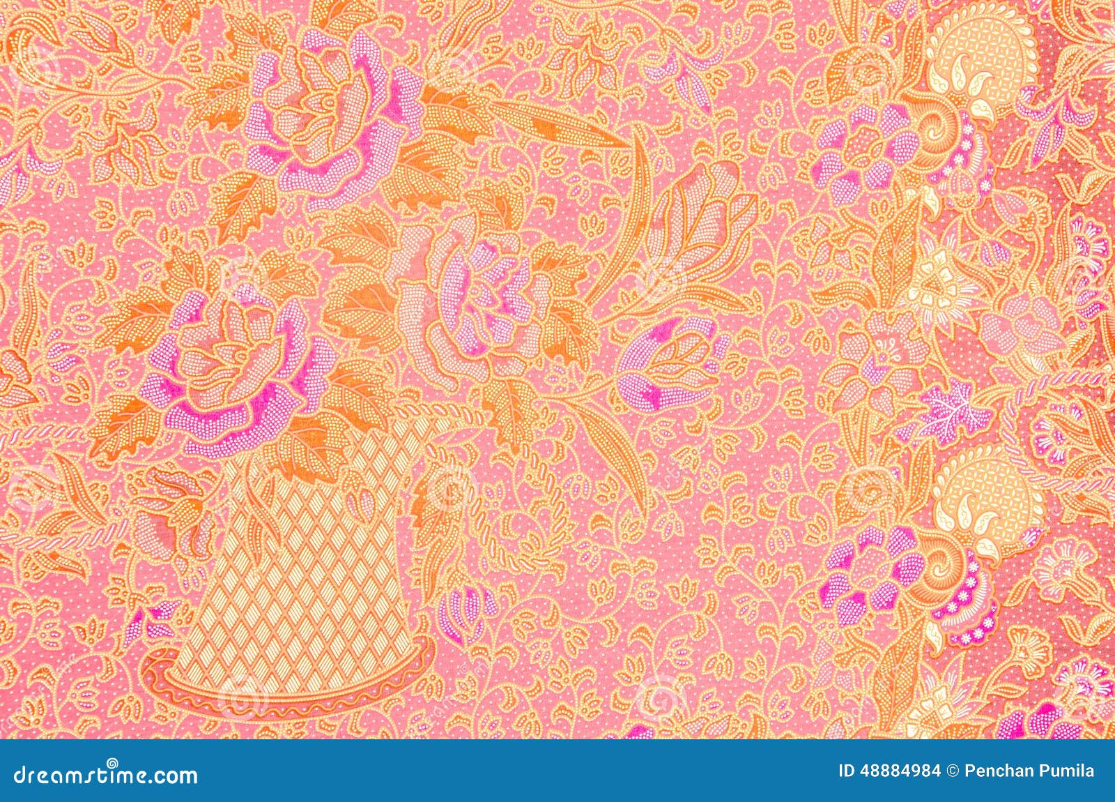 Batik Pattern, Traditional Thai. Stock Photo - Image of pattern, native ...