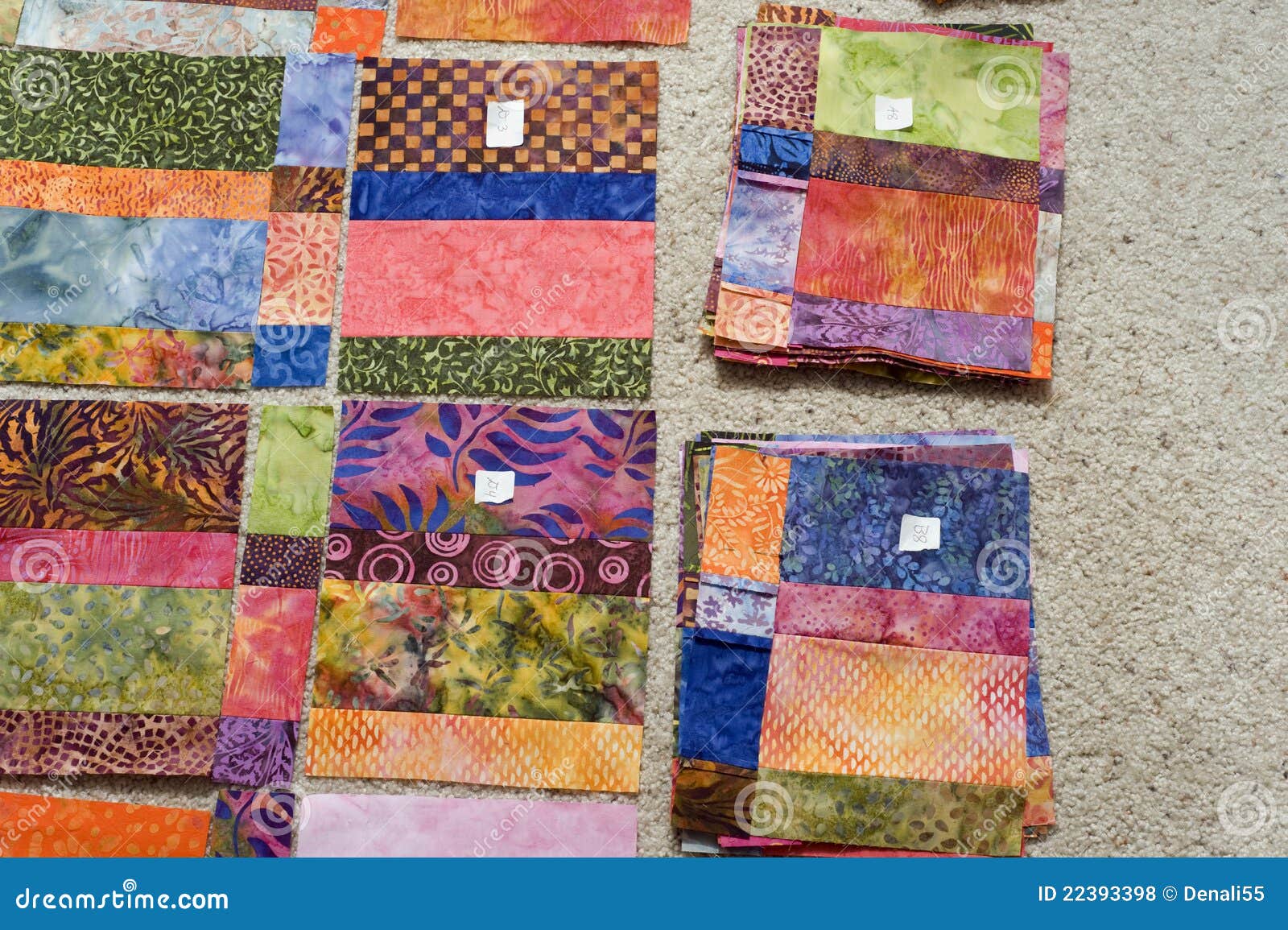 Batik Quilt Block Labeling. Stock Photo - Image of labels, assemble ...