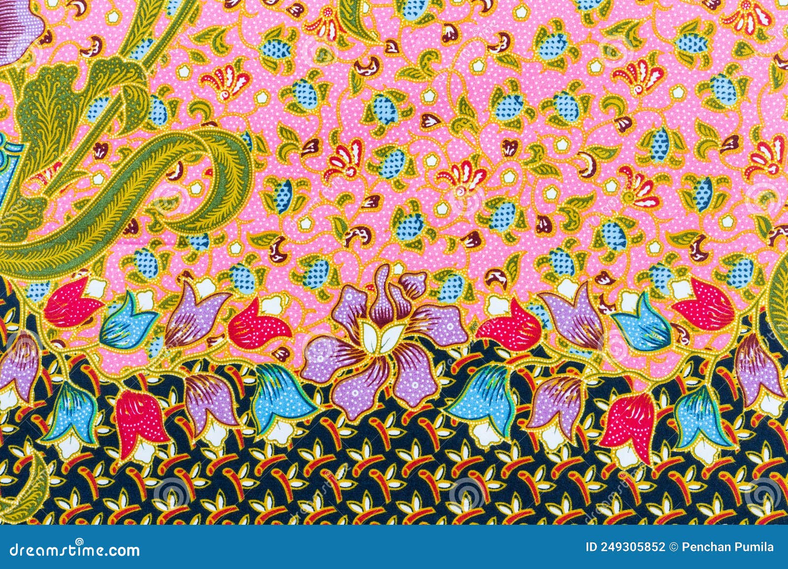 Batik Sarong Pattern Background In Thailand, Traditional Batik Sarong ...