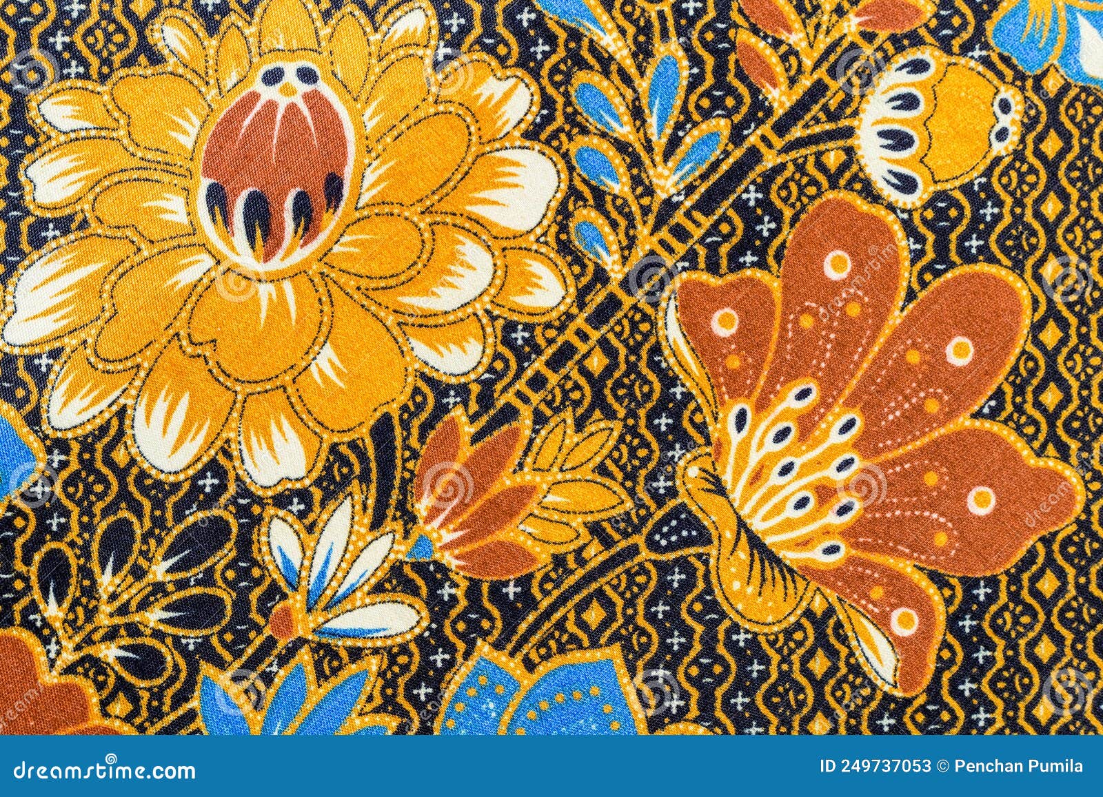 Batik Sarong Pattern Background in Thailand, Traditional Batik Sarong ...
