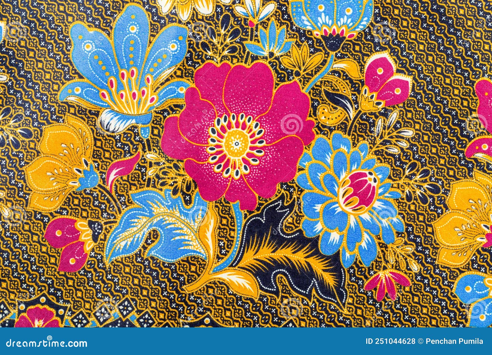 Batik Sarong Pattern Background in Thailand, Traditional Batik Sarong ...