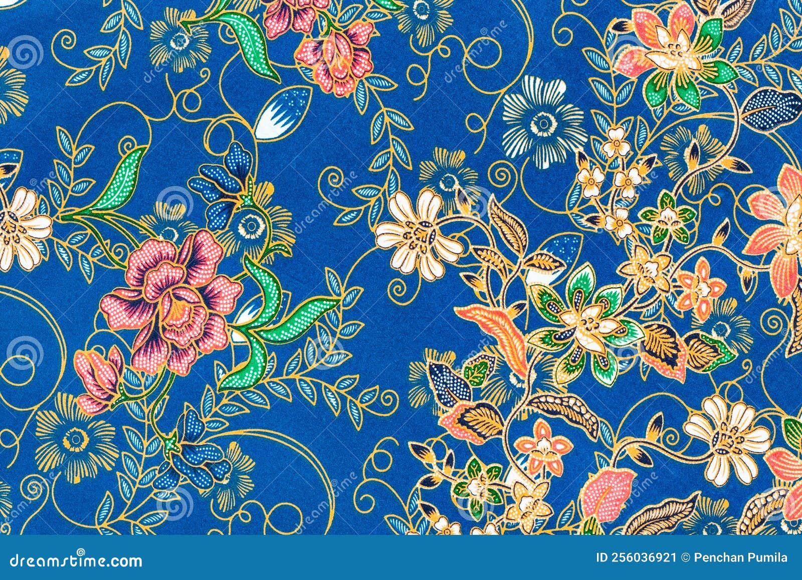The Batik Sarong Pattern Background In Thailand, Traditional Batik ...