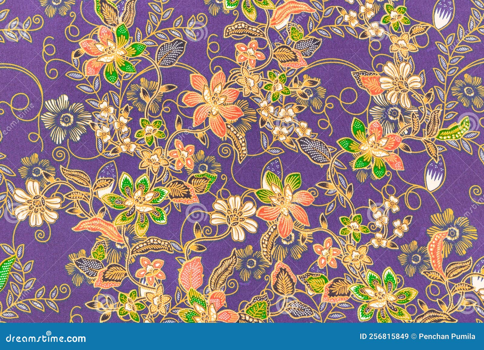The Batik Sarong Pattern Background in Thailand, Traditional Batik ...