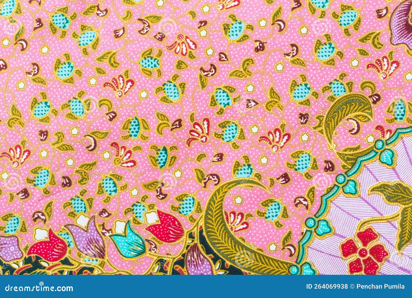 The Batik Sarong Pattern Background in Thailand, Traditional Batik ...