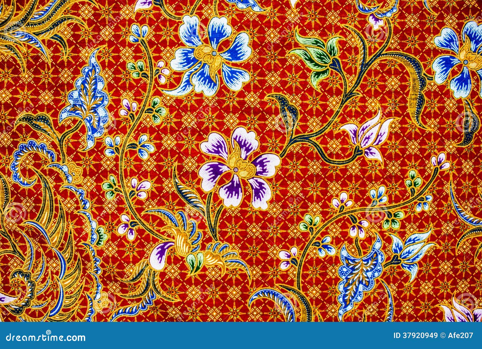 Batik Sarong Pattern Background In Thailand, Traditional Batik Stock ...