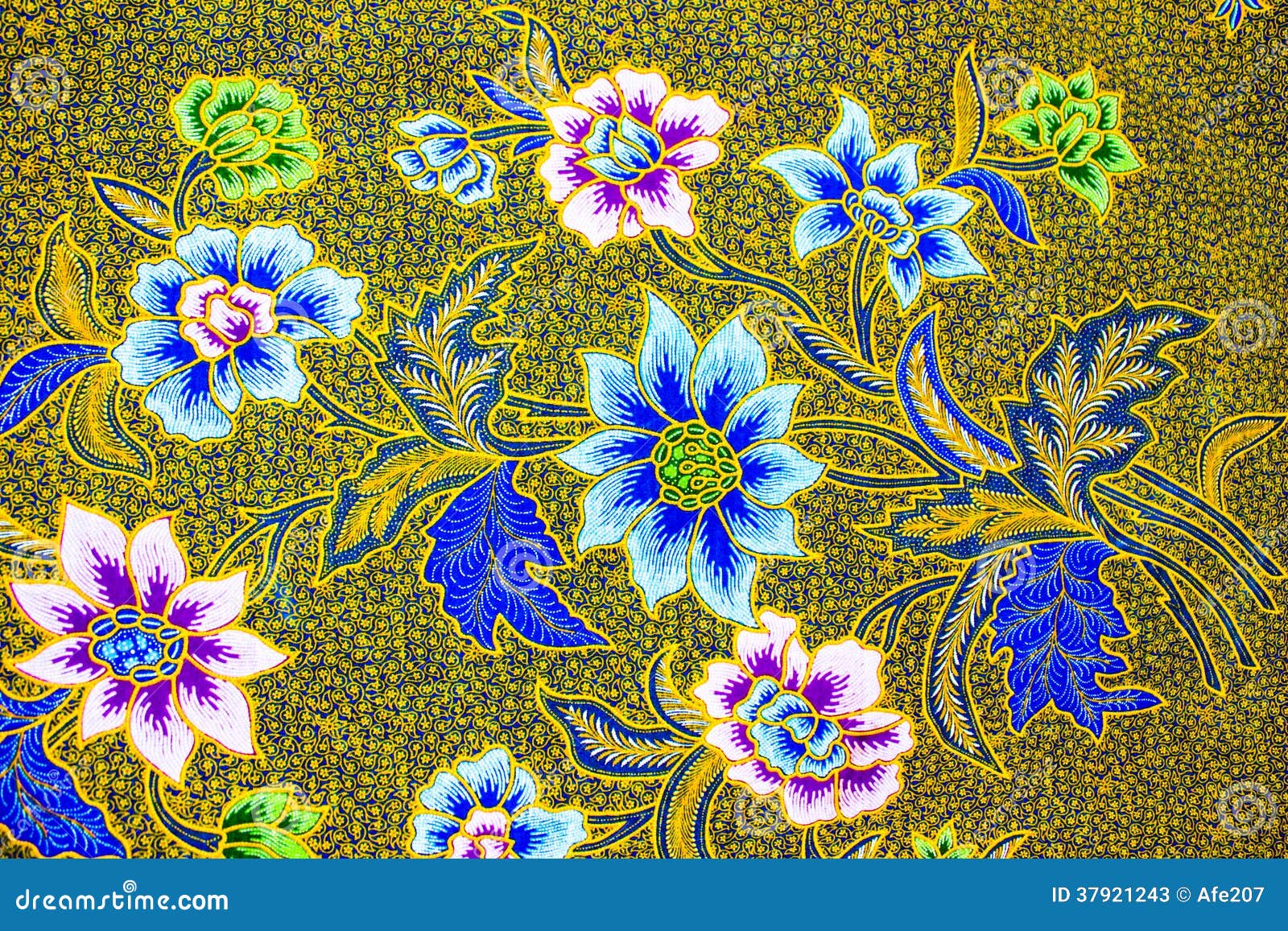 Batik Sarong Pattern Background in Thailand, Traditional Batik Stock ...
