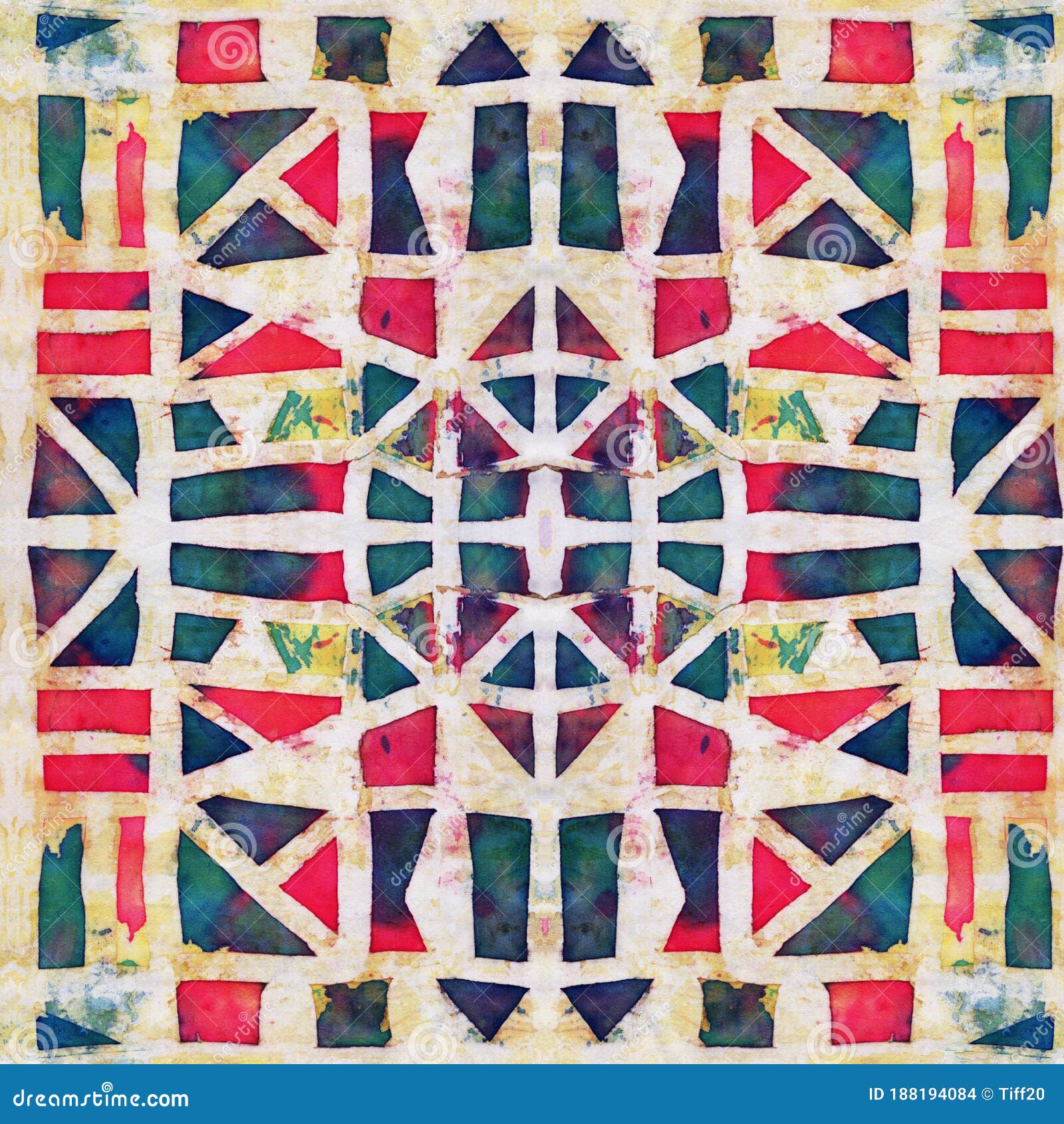 Batik. Seamless Pattern with the Geometrical Drawing Stock Illustration ...