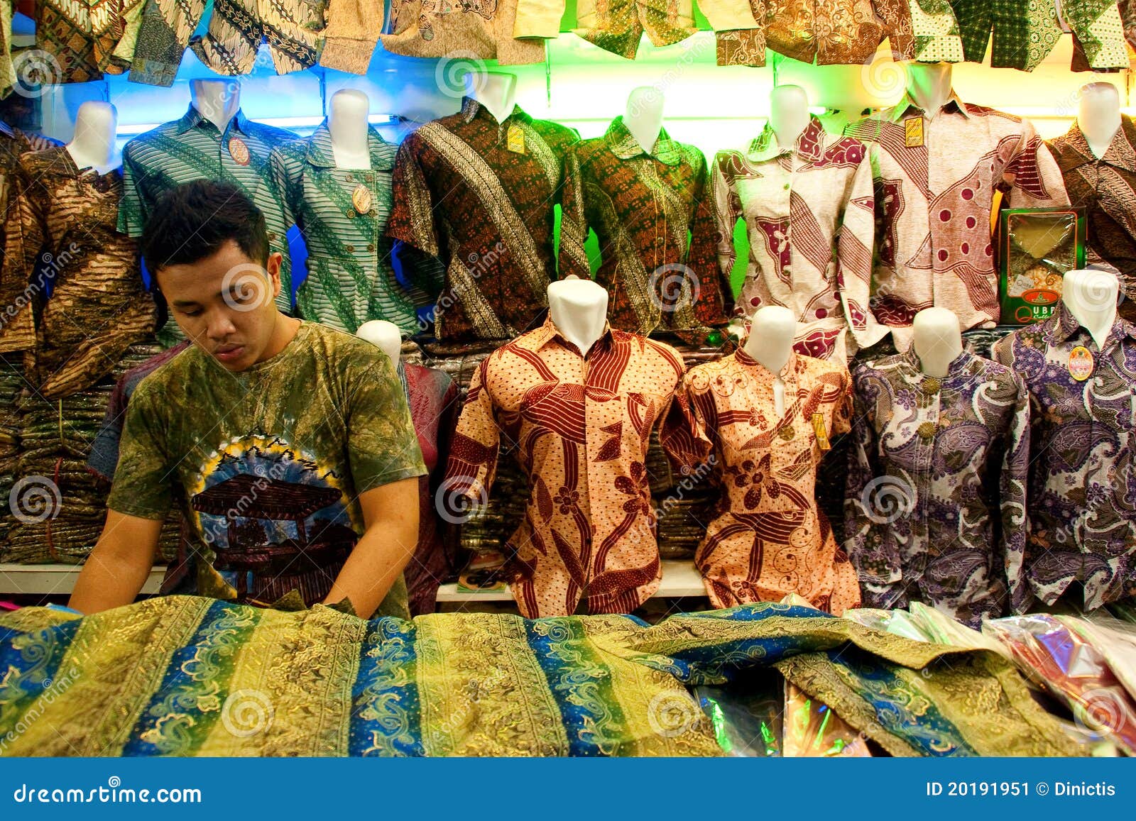 Batik Seller Bandung Indonesia 2011 Editorial Photo - Image of east ...