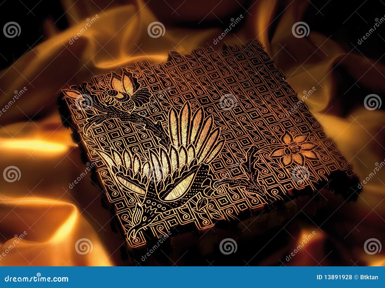 Batik stamp stock photo. Image of artistic, funky, asian - 13891928