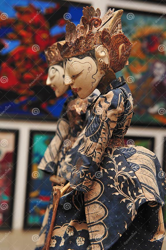 Batik style dolls stock photo. Image of painting, batik - 13260578