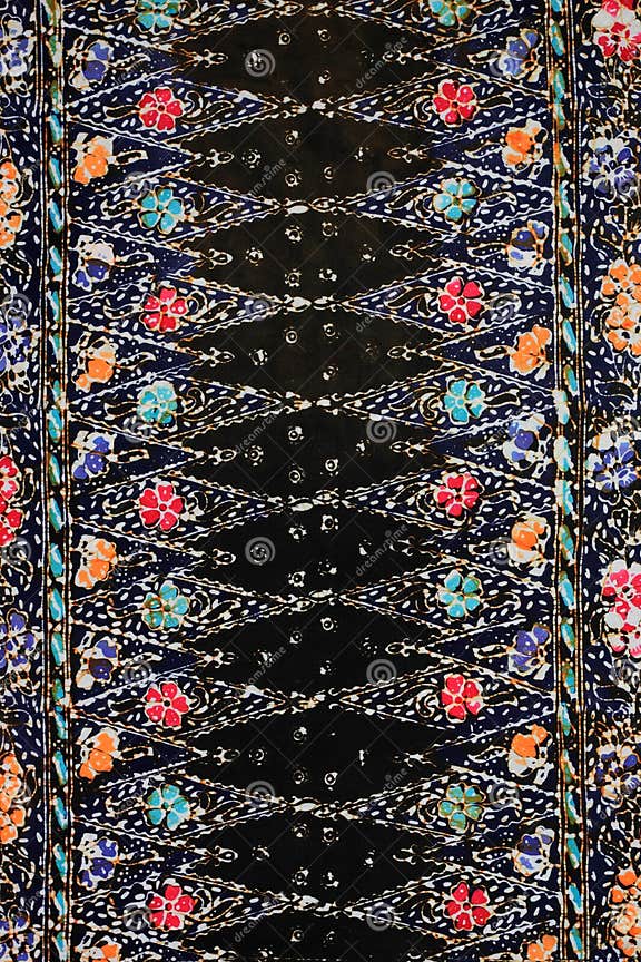 Batik Texture Made in Malaysia Stock Image - Image of colourful ...
