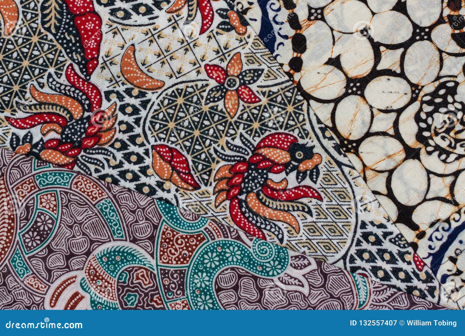 Batik stock image. Image of sample, pattern, three, batik - 132557407