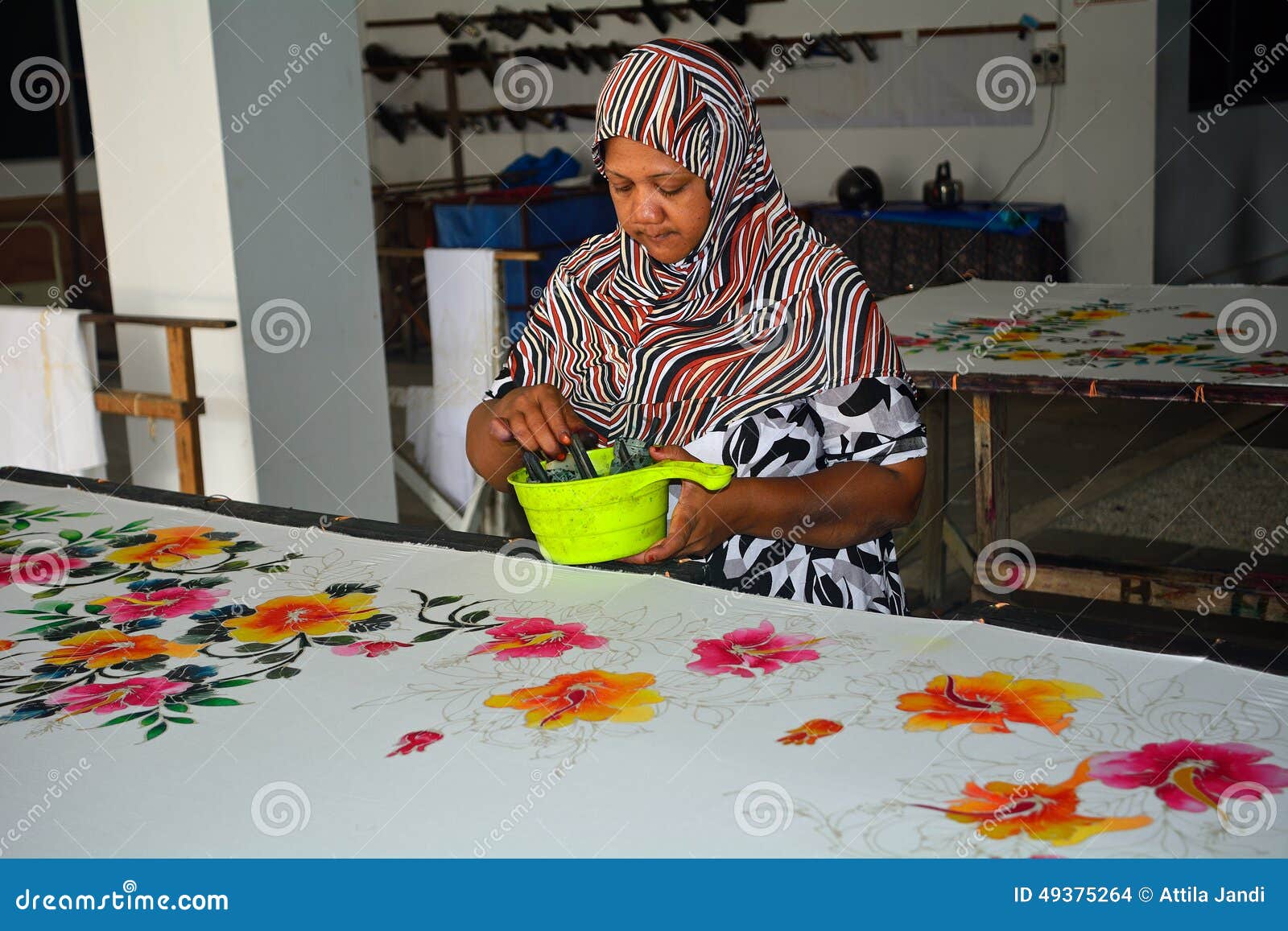 Batik Workshop, Penang, Malaysia Editorial Stock Image - Image of ...