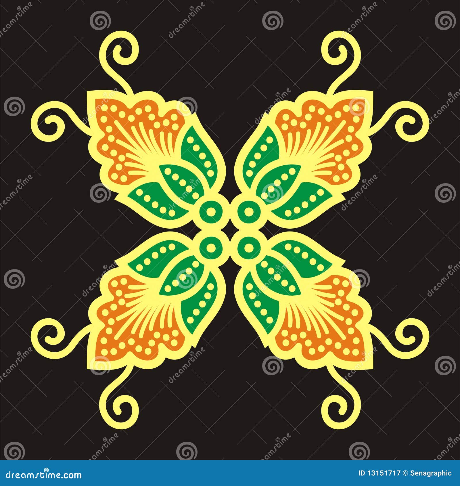 Motif batik vector swirl pattern vector CDR - ndewith