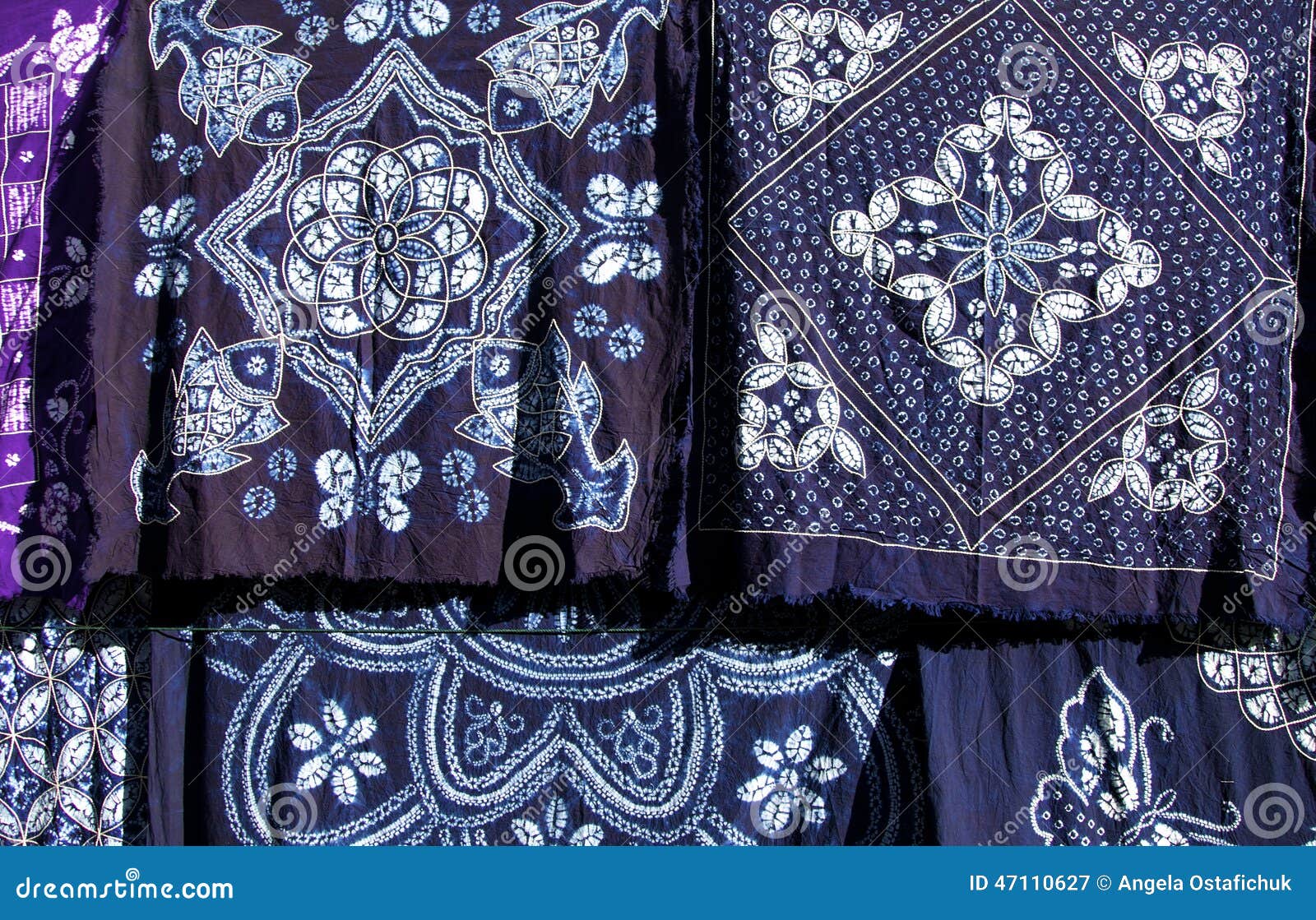 Batiks stock image. Image of cloth, white, print, fabric - 47110627