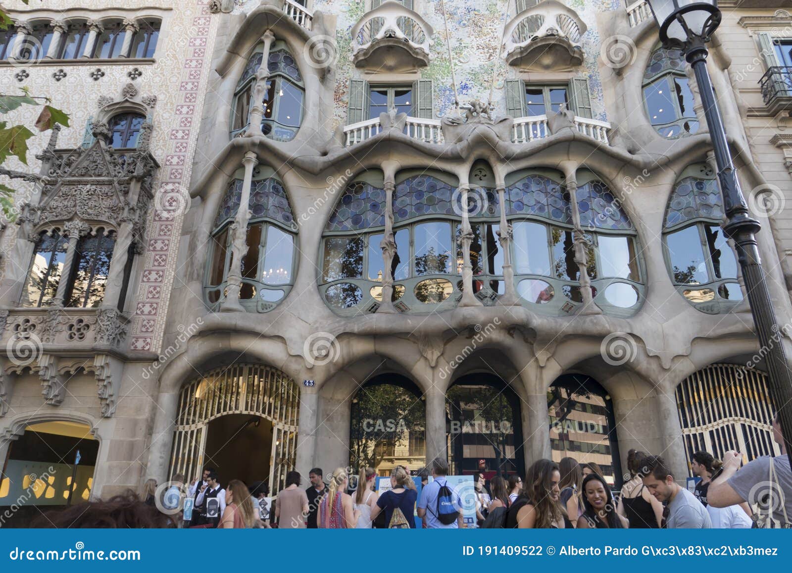 Batllo House Building Built by Gaudi in Barcelona Editorial Photography ...