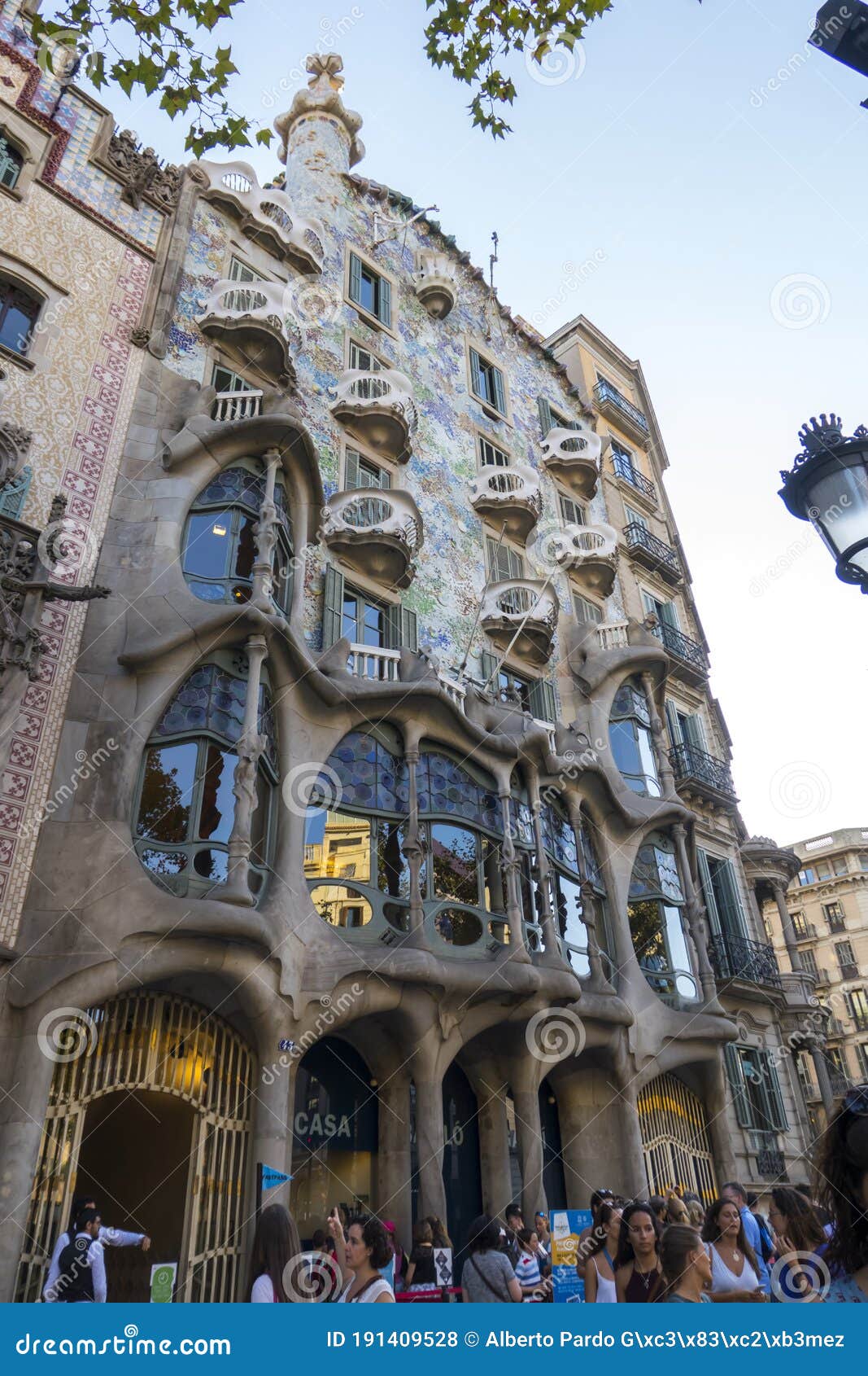 Batllo House Building Built by Gaudi in Barcelona Editorial Stock Photo ...