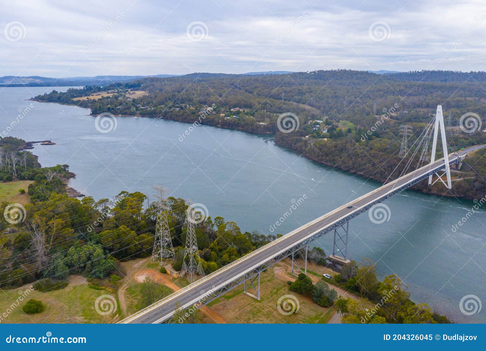 Batman Bridge in Tasmania, Australia Editorial Image - Image of cable ...