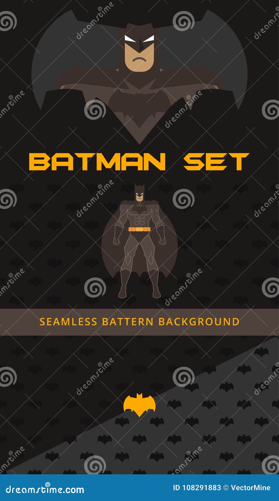 Batman Theme Vector Collection | CartoonDealer.com #108291883