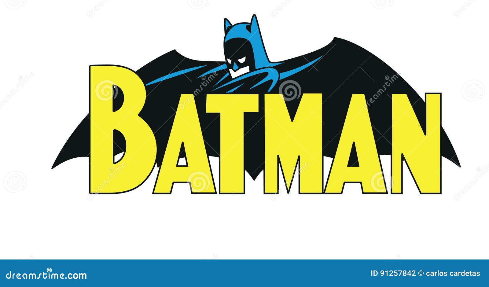 Batman Comic Logo Illustration Editorial Photography - Illustration of ...