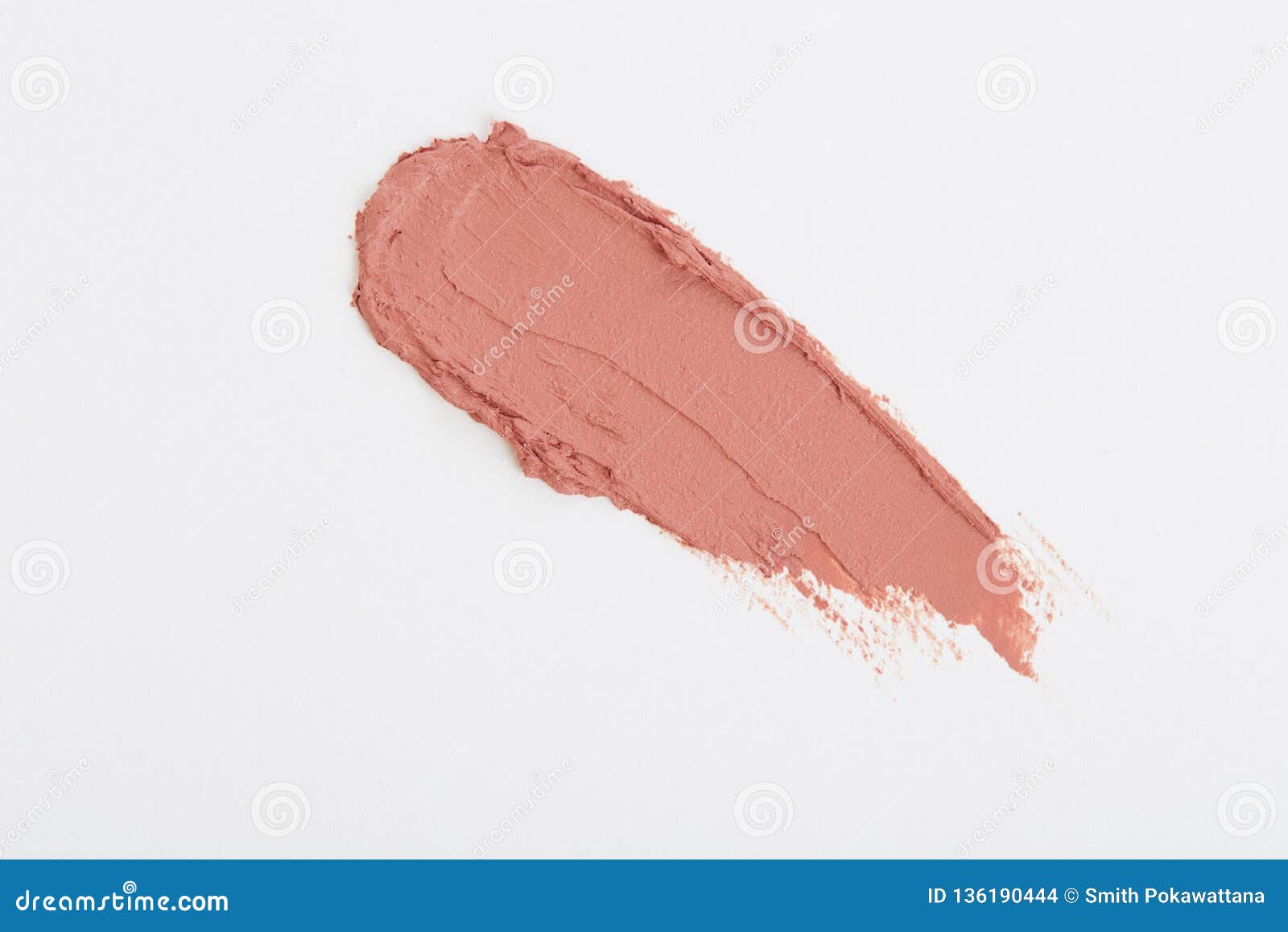 Batom Bege Borrado No Fundo Branco Foto de Stock - Imagem de coral ...