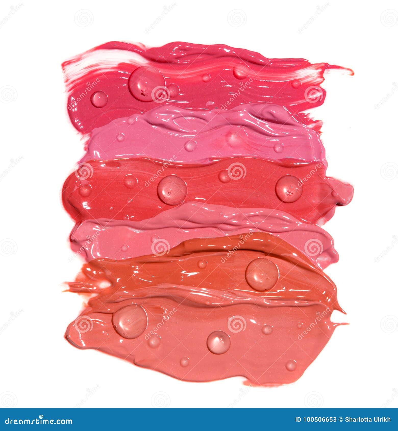 Batom Borrado Isolado No Fundo Branco Imagem de Stock - Imagem de fundo ...