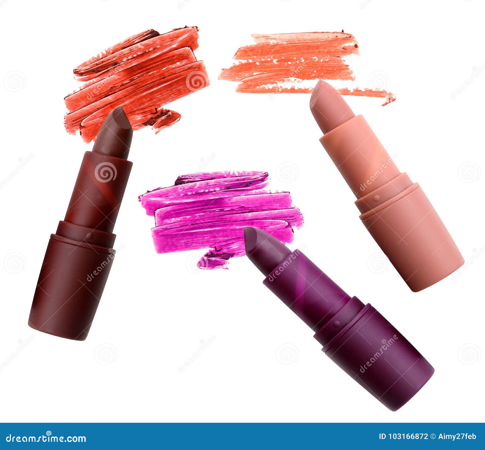 Batom Borrado Isolado No Fundo Branco Foto de Stock - Imagem de lustro ...