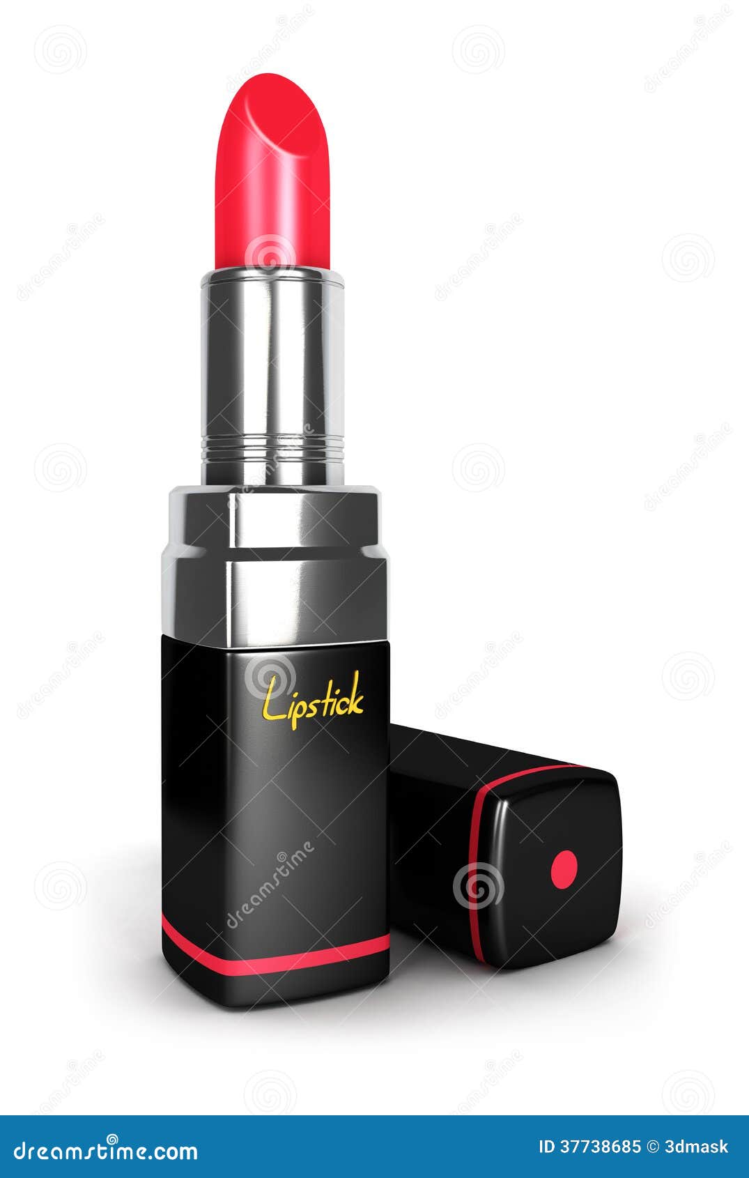 Batom 3d ilustração stock. Ilustração de beleza, elegância - 37738685