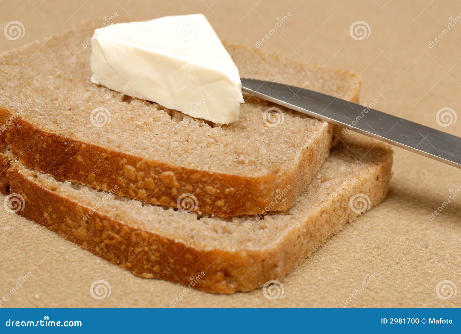 Baton with butter stock photo. Image of bake, barley, natural - 2981700