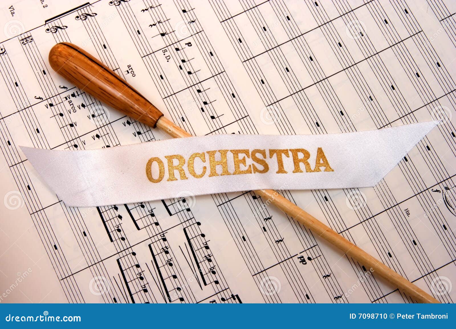 Baton & Music stock photo. Image of wood, notes, conducting - 7098710